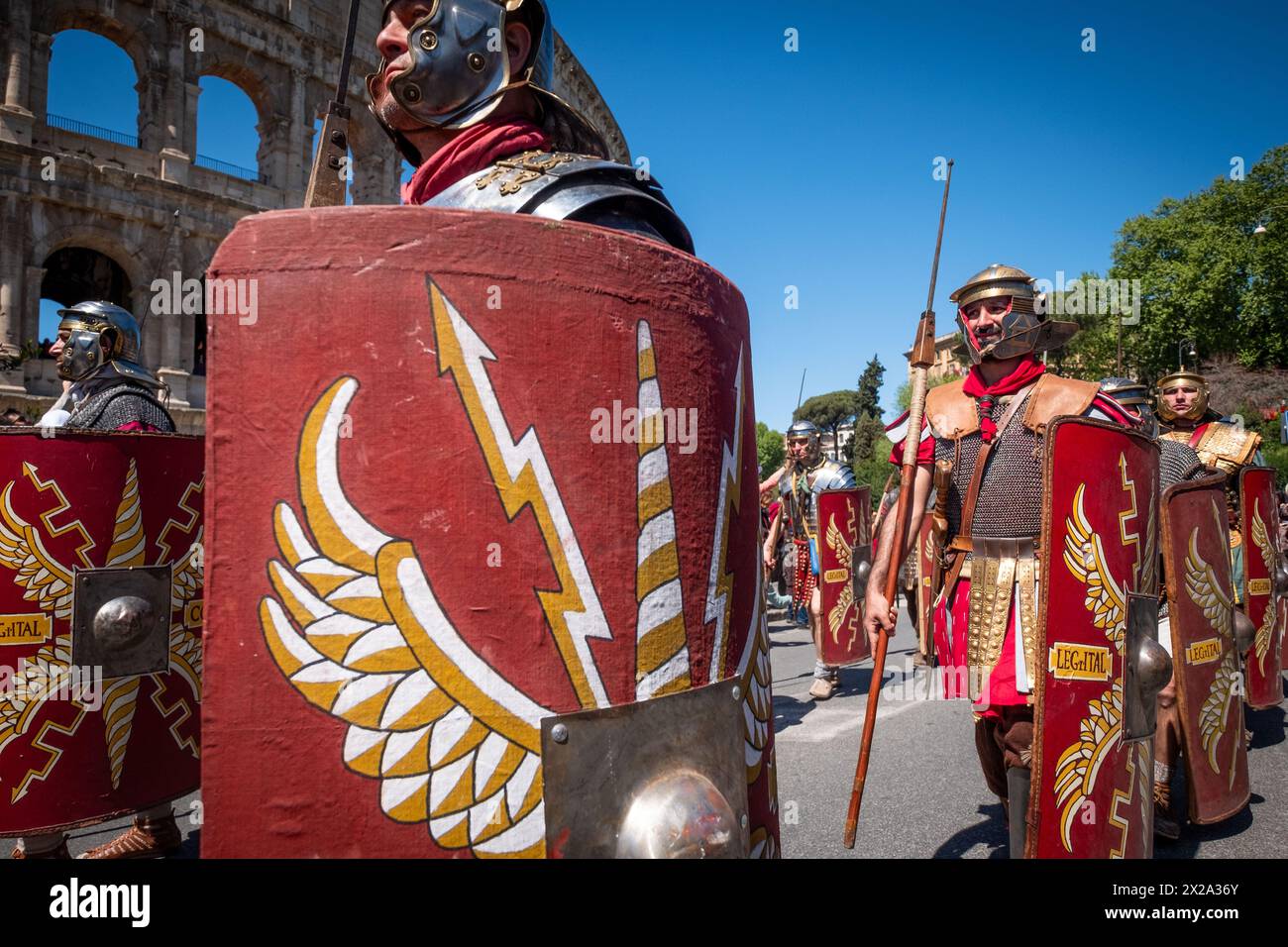 Rome, Rm, Italy. 21st Apr, 2024. On its 2777th anniversary, Roman ...