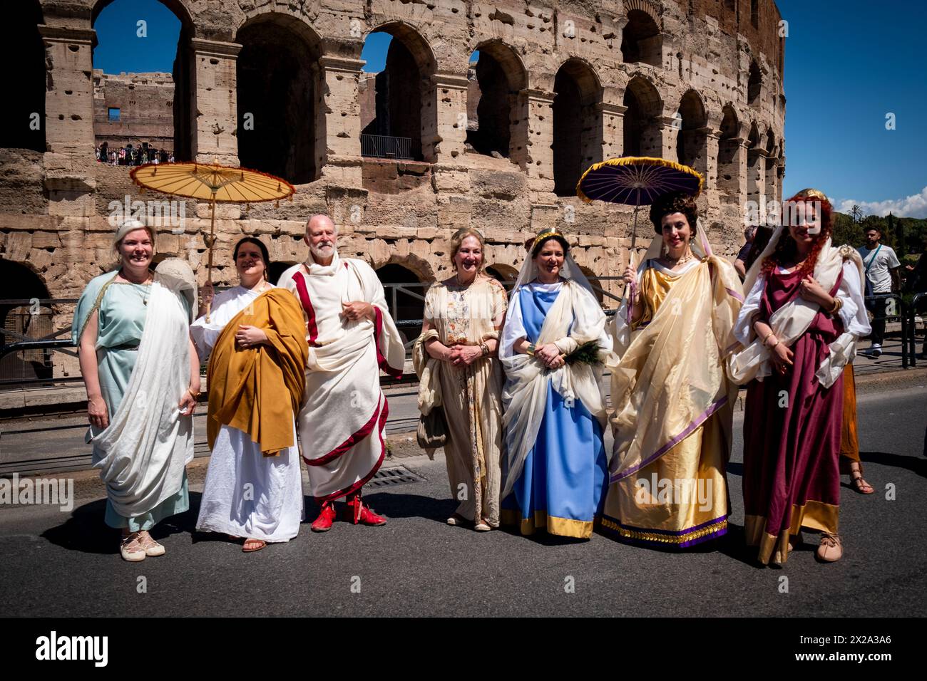 Rome, Rm, Italy. 21st Apr, 2024. On its 2777th anniversary, Roman ...