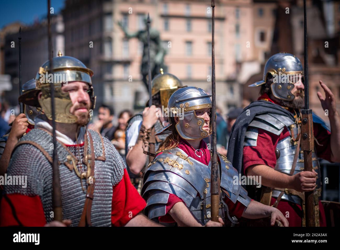 Rome, Rm, Italy. 21st Apr, 2024. On its 2777th anniversary, Roman ...