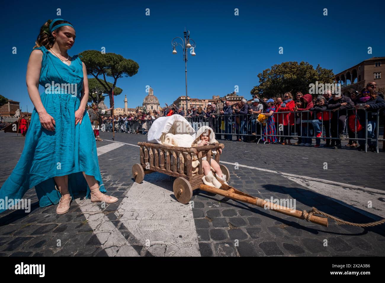Rome, Rm, Italy. 21st Apr, 2024. On its 2777th anniversary, Roman ...