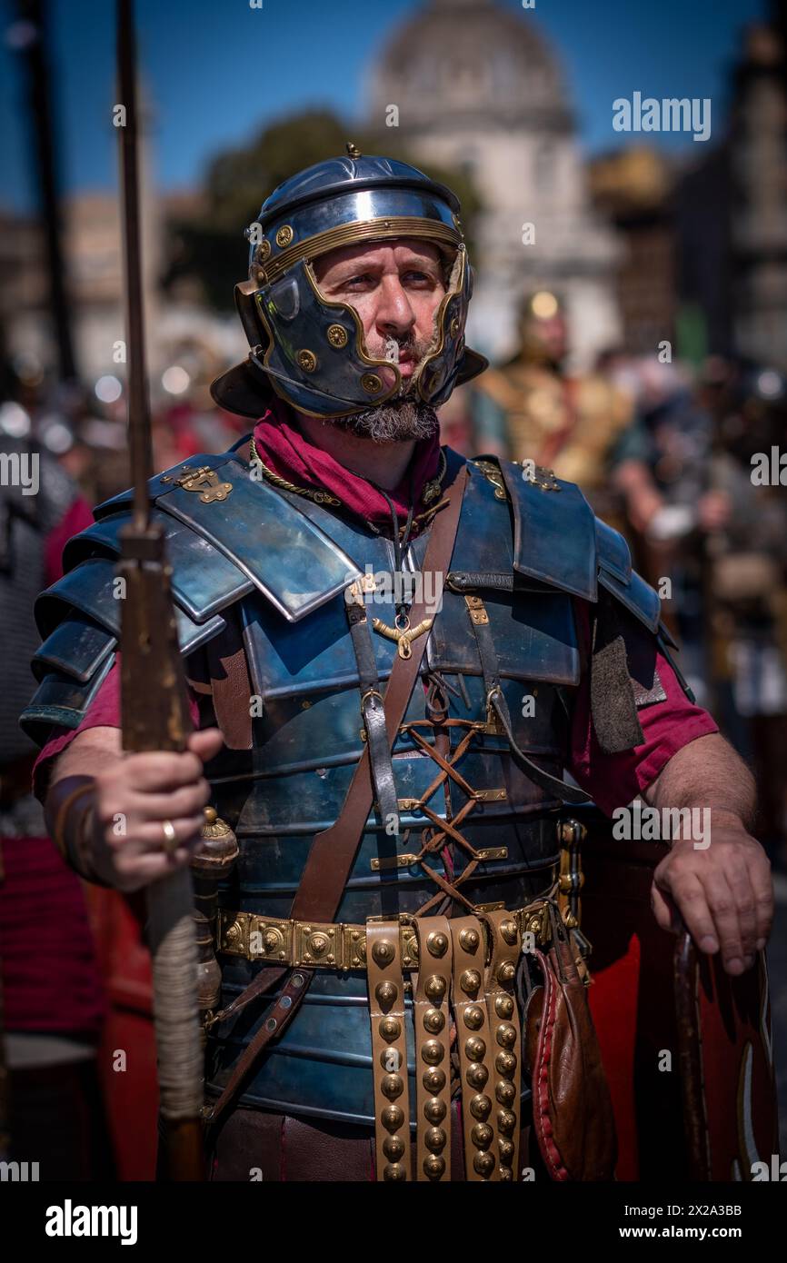 Rome, Rm, Italy. 21st Apr, 2024. On its 2777th anniversary, Roman ...