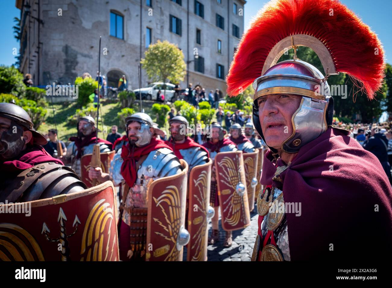 Rome, Rm, Italy. 21st Apr, 2024. On its 2777th anniversary, Roman ...