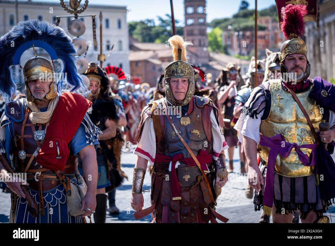 Rome, Rm, Italy. 21st Apr, 2024. On its 2777th anniversary, Roman ...