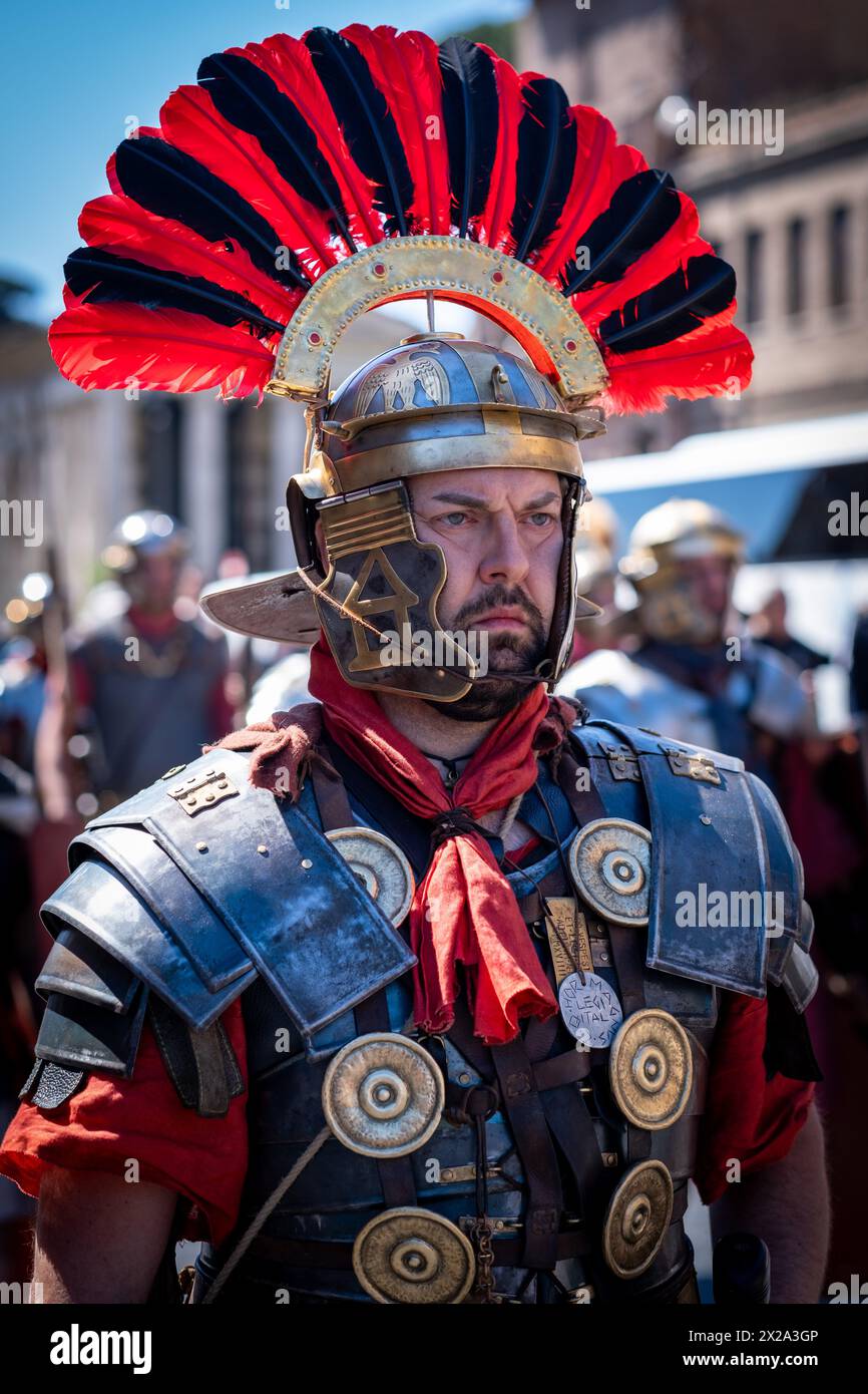 Rome, Rm, Italy. 21st Apr, 2024. On its 2777th anniversary, Roman ...