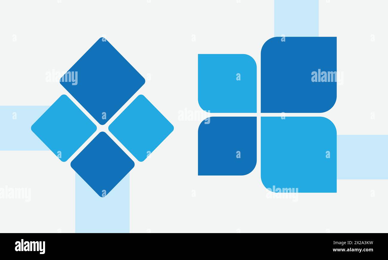 Set of 4 option or stages infographics template design - diamond shape ...