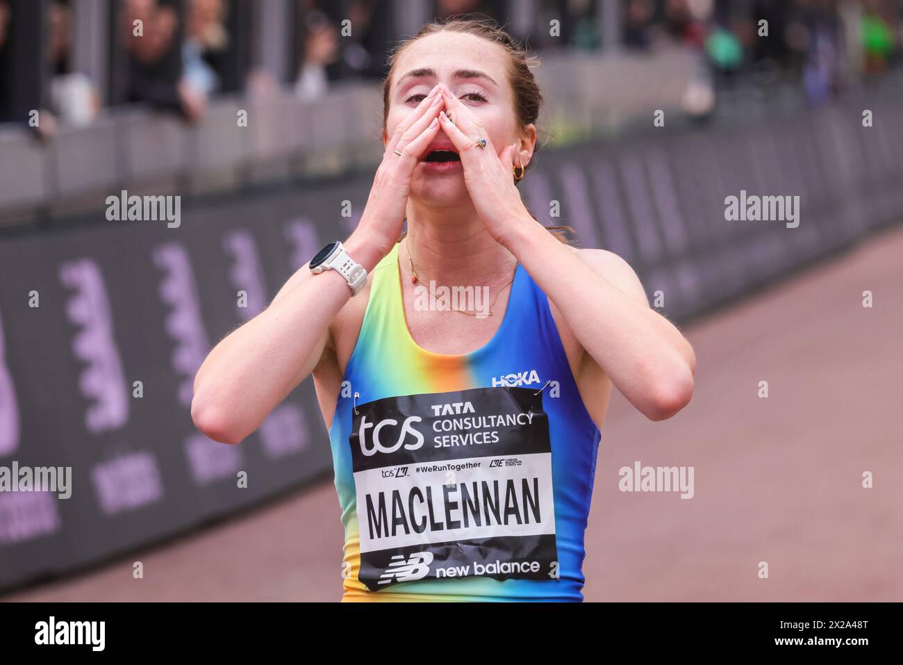 Mhairi maclennan london marathon 2024 british womens elite race hi-res ...