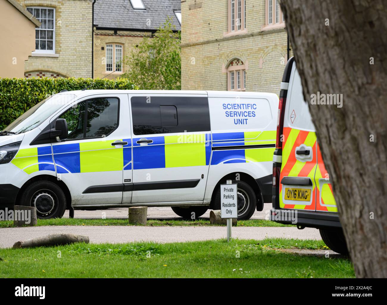 Police at the scene at Fairfield Hall on Fairfield Park after police ...