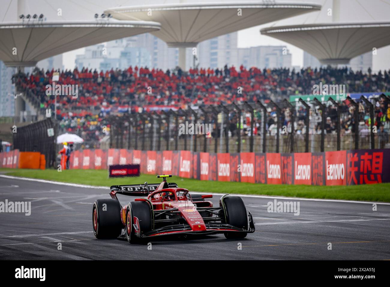 Shanghai, China. 21st Apr, 2024. 55 SAINZ Carlos (spa), Scuderia ...