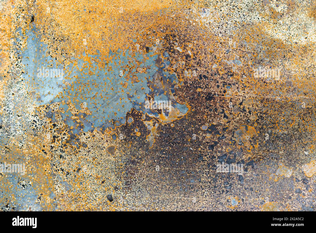 Texture of rusty iron. Rust on sheet of metal. Rust stains on surface ...