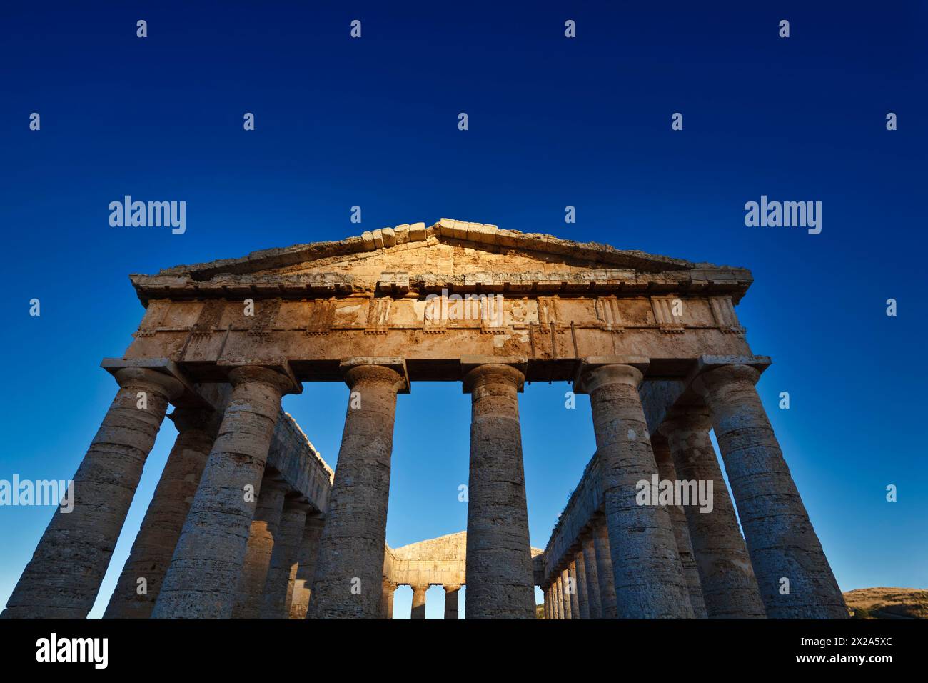 Italy, Sicily, Segesta, Greek Temple Stock Photo - Alamy