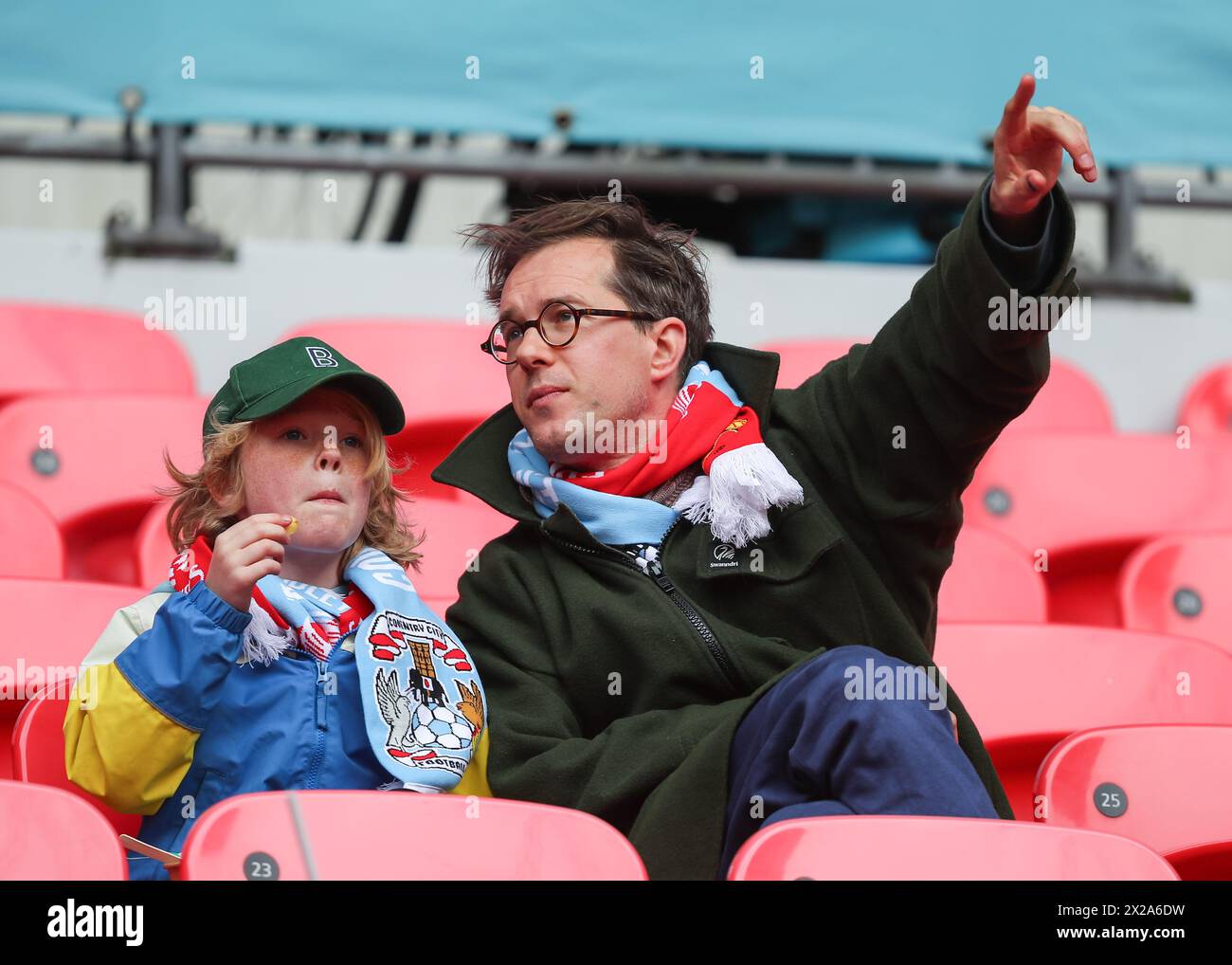 Coventry City take in the Wembley atmosphere ahead of the Emirates FA ...