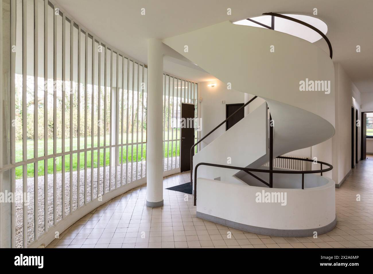 Poissy bei Paris, Villa Savoye, 1929-1931 von Le Corbusier und Pierre ...
