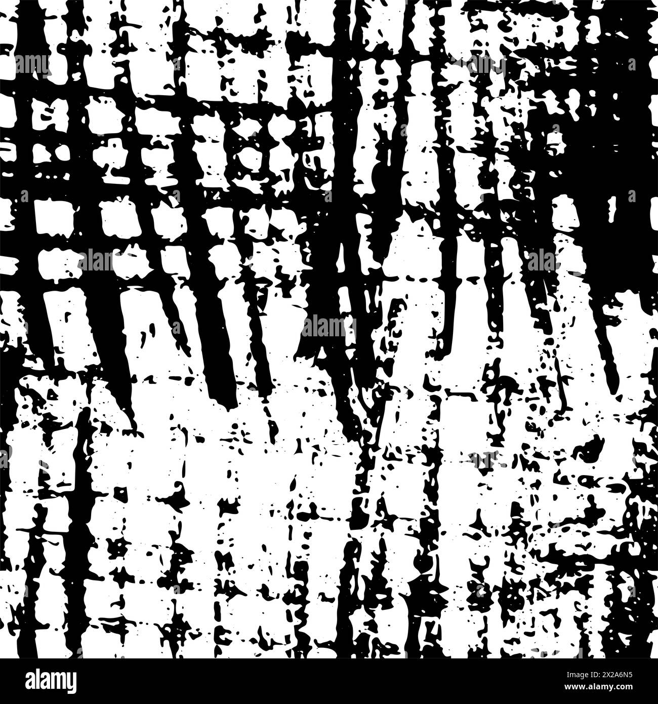 Vector Monochrome Mark Making Black White Seamless Pattern This