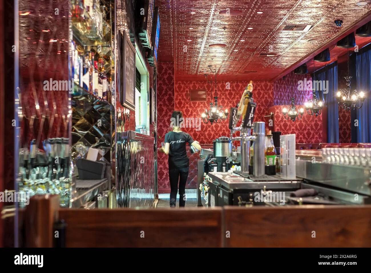 Bar at the Hollywood Roosevelt Hotel is a historic and famous hotel on ...