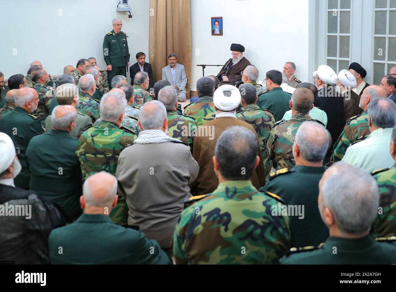 Tehran, Iran. 21st Apr, 2024. Chief of Staff of Iranian Armed Forces ...