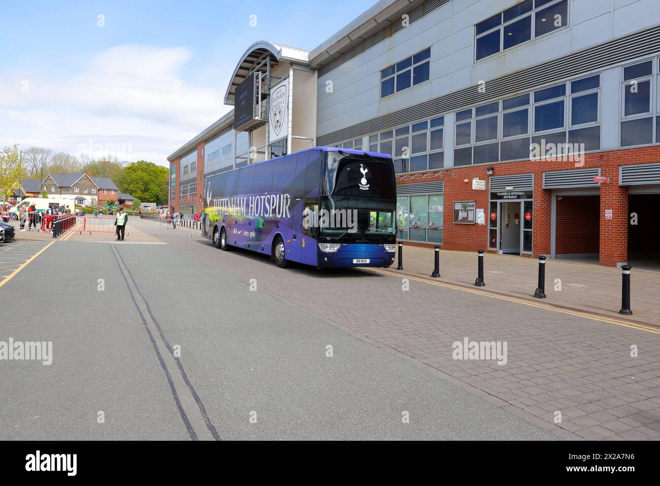 Leigh, UK. 21st Apr, 2024. Leigh, England, April 21th 2024: Tottenham ...