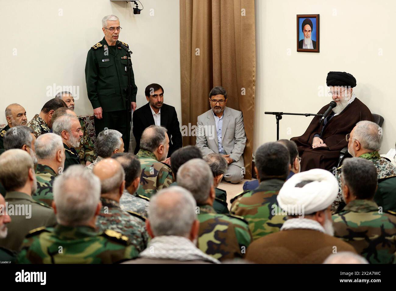 Tehran, Iran. 21st Apr, 2024. Chief of Staff of Iranian Armed Forces ...
