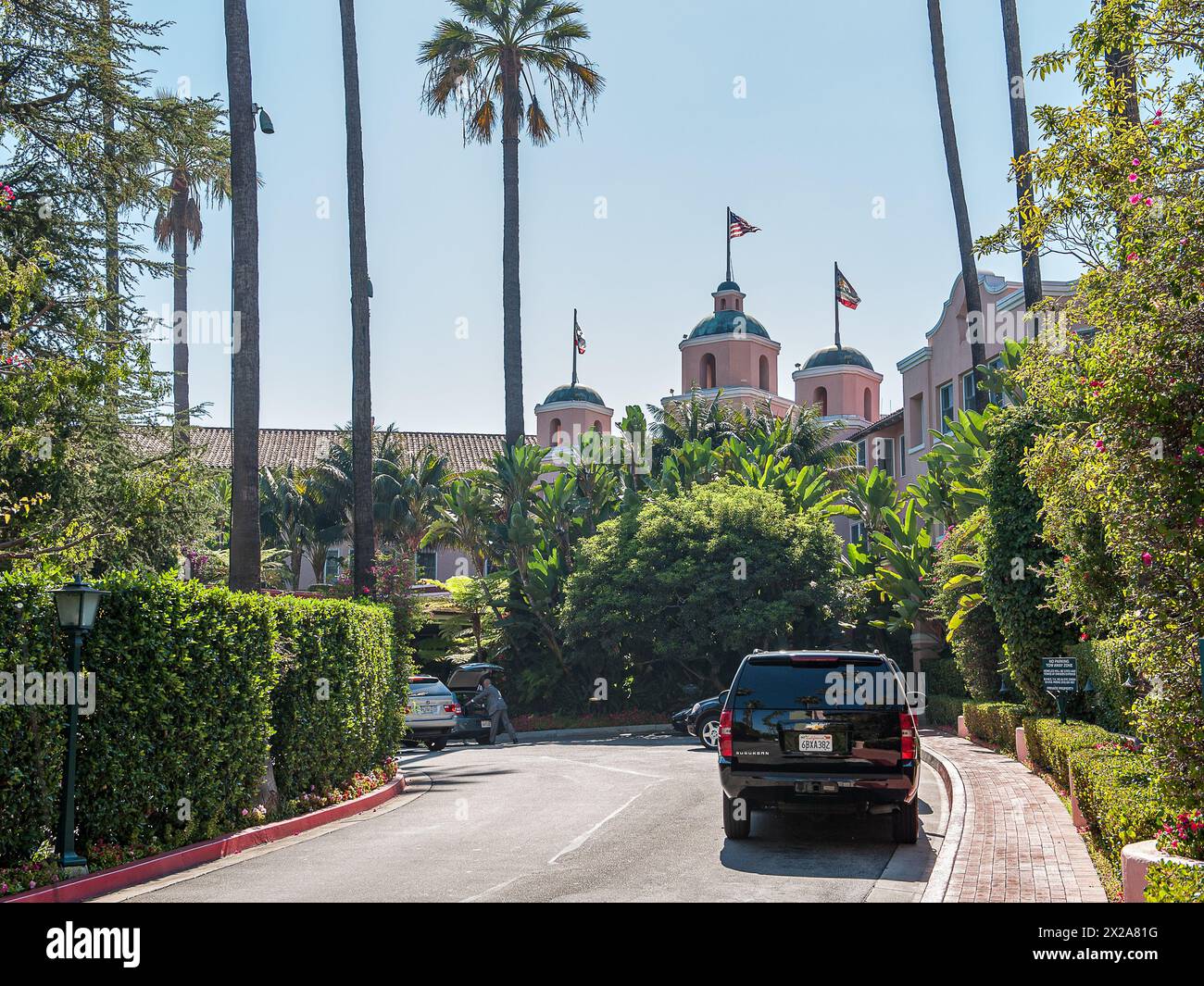 Beverly Hills Hotel on Sunset Boulevard in Beverly Hills is a famous ...