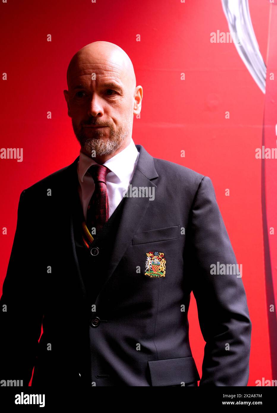 Manchester United manager Erik ten Hag ahead of the Emirates FA Cup ...