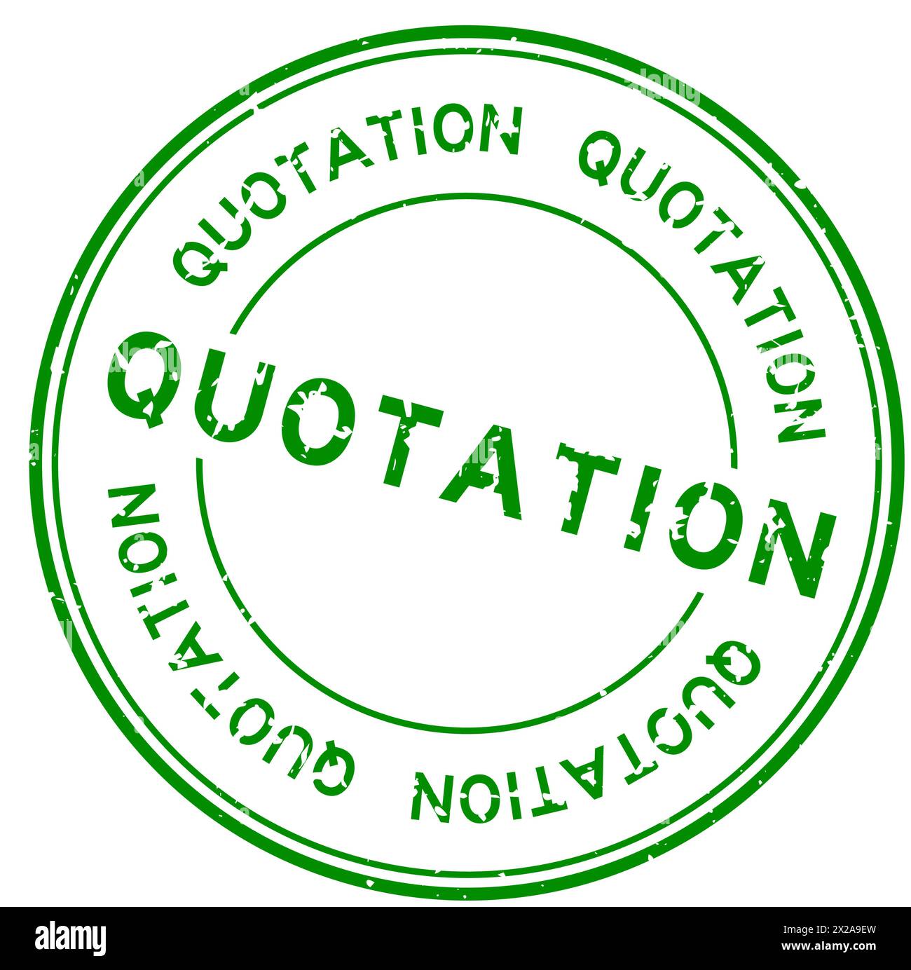 Grunge green quotation word round rubber seal stamp on white background Stock Vector Image & Art ...