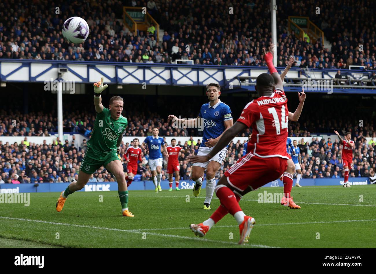 21st April 2024; Goodison Park, Liverpool, England; Premier League ...