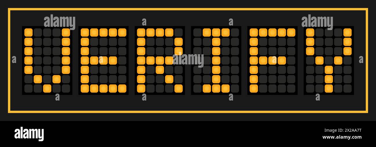 Orange color led banner in word verify on black background Stock Vector ...