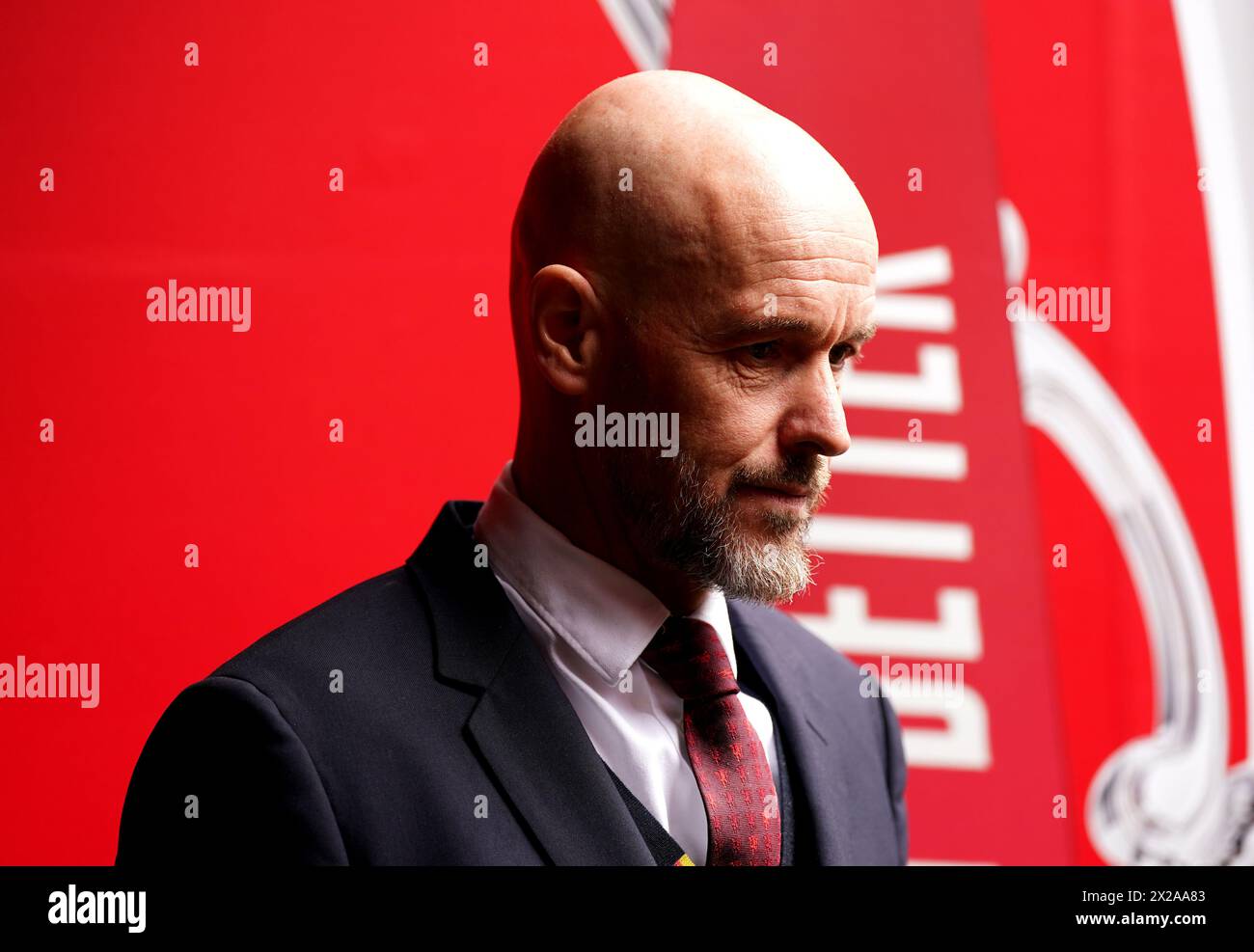 Manchester United manager Erik ten Hag ahead of the Emirates FA Cup ...
