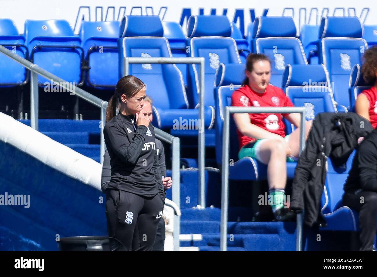 Birmingham, UK. 21st Apr, 2024. Amy Merricks, manager of Birmingham ...