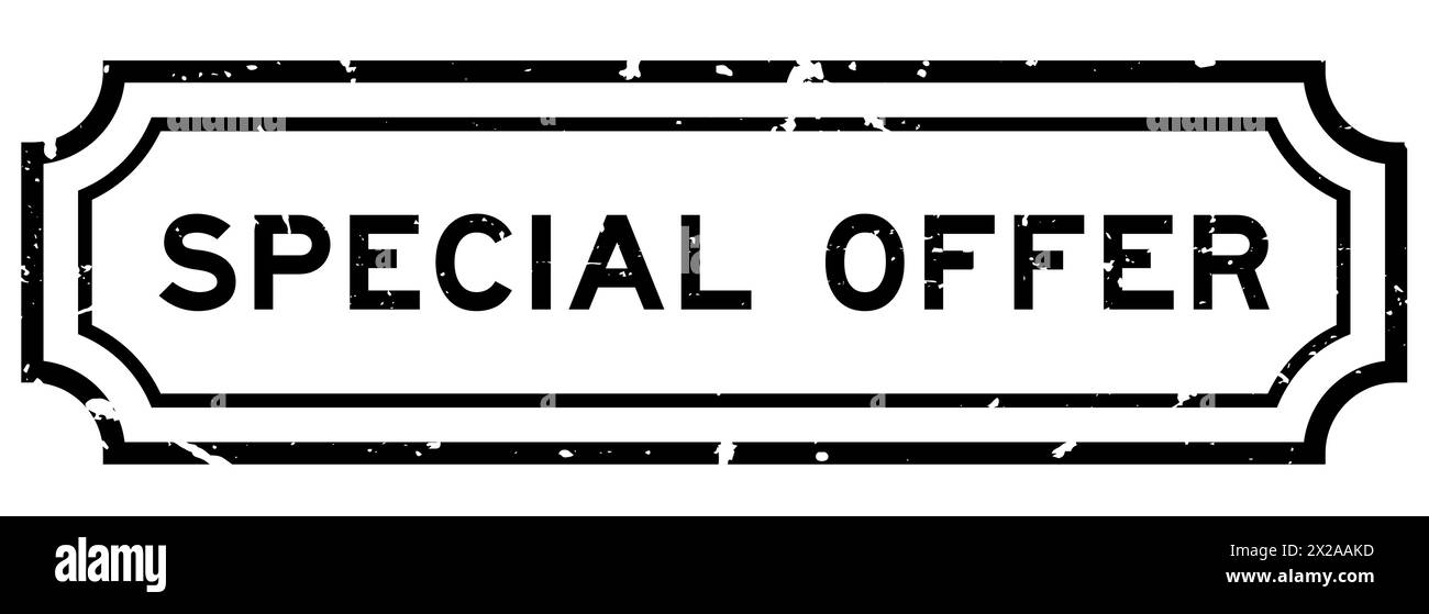 Grunge black special offer word square rubber stamp on white background Stock Vector Image & Art ...
