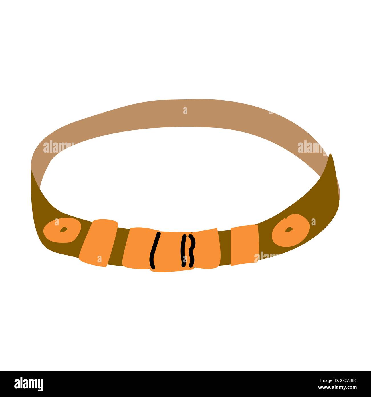 Collar and leash Stock Vector Images - Alamy