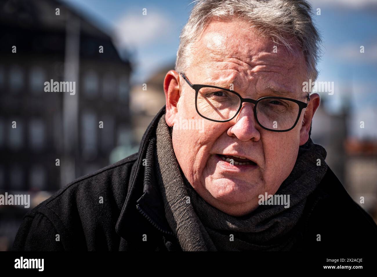 Steen Christiansen (S) holder briefing hvor han fortaeller om indsatsen ...