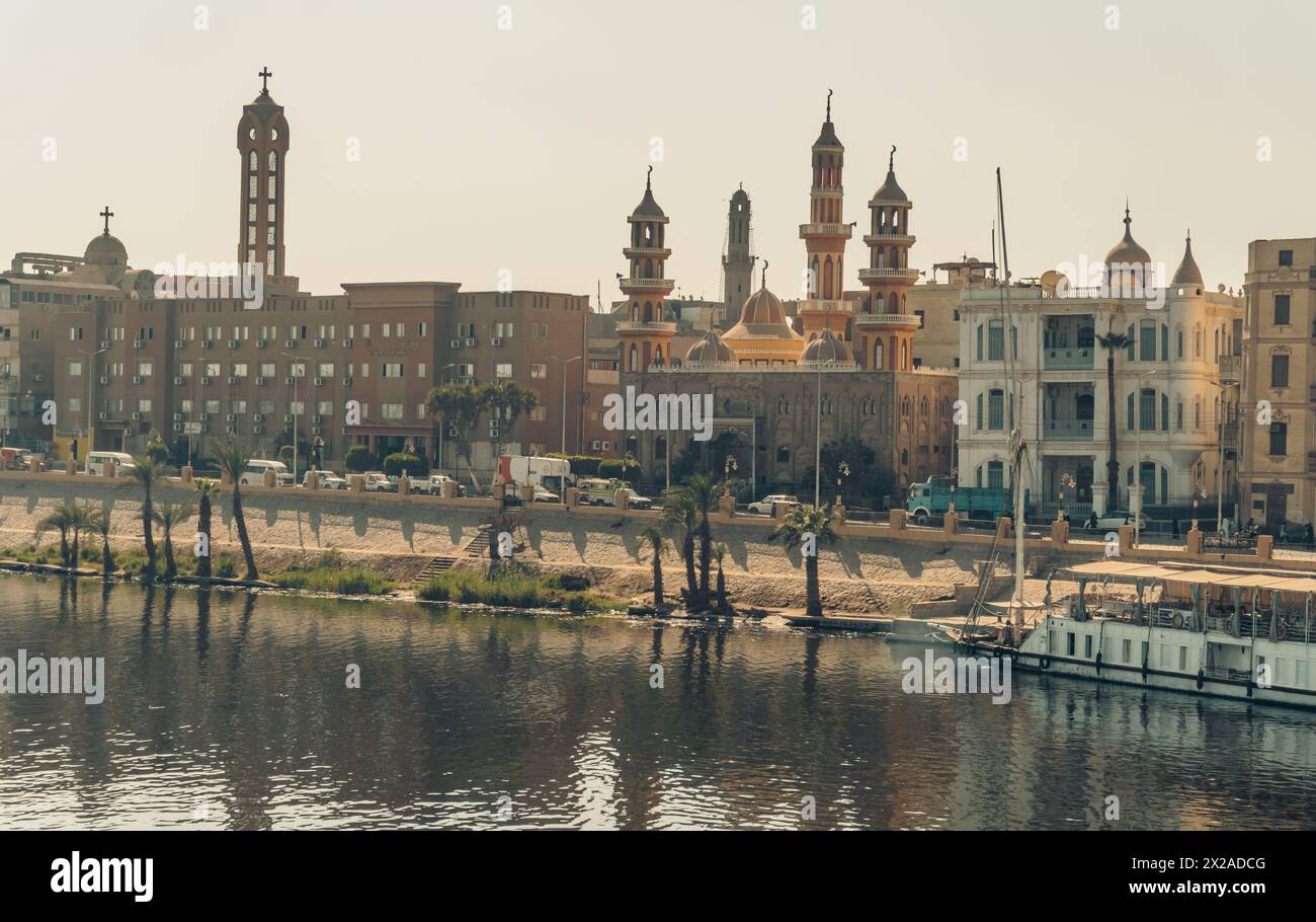 nile river landscape in Aswan Stock Photo - Alamy