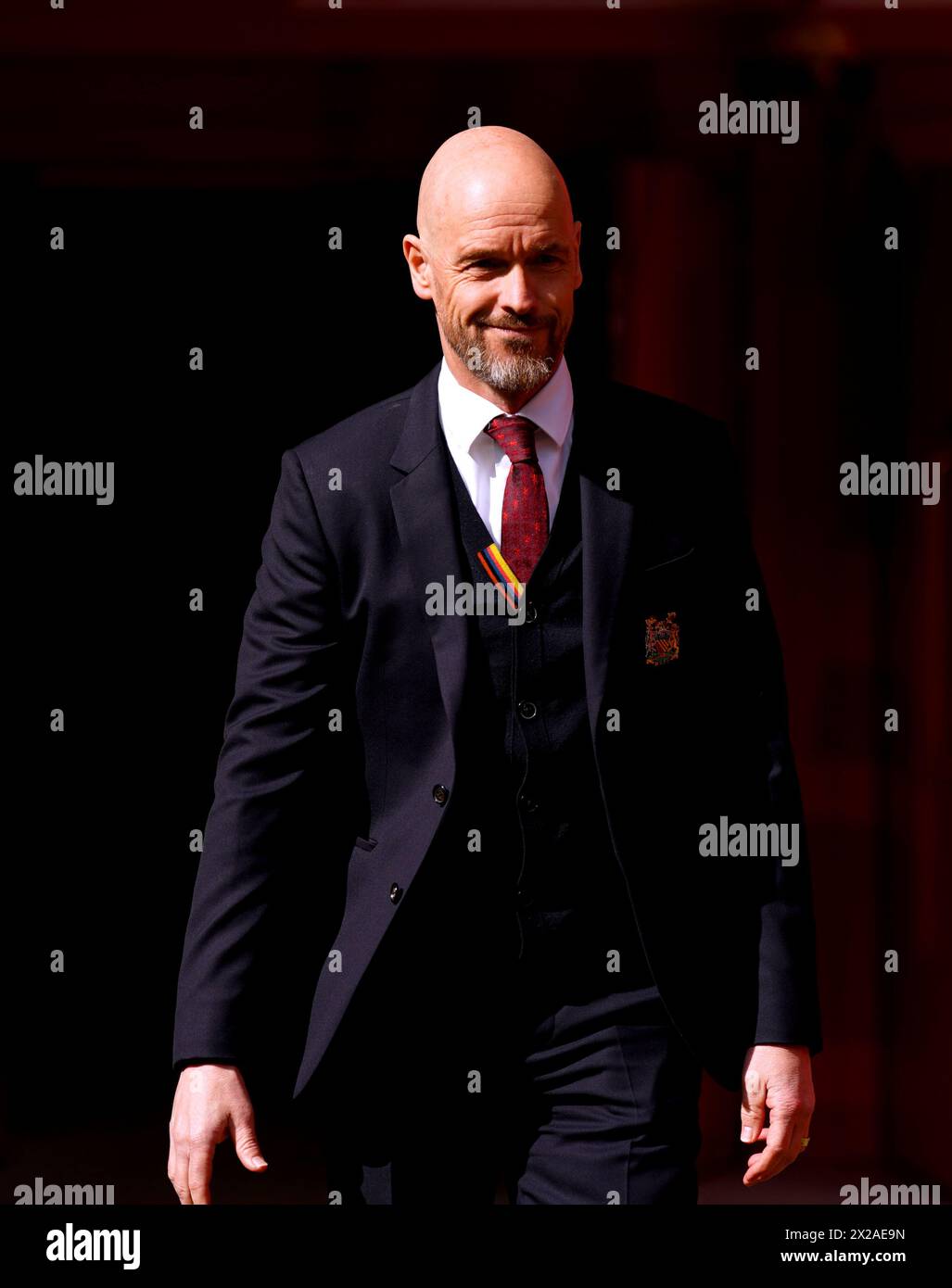Manchester United manager Erik ten Hag ahead of the Emirates FA Cup ...