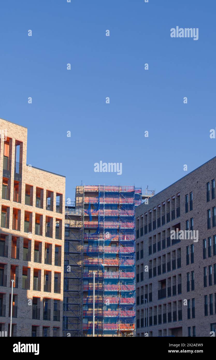 Modern high rise flats at new development Stock Photo - Alamy