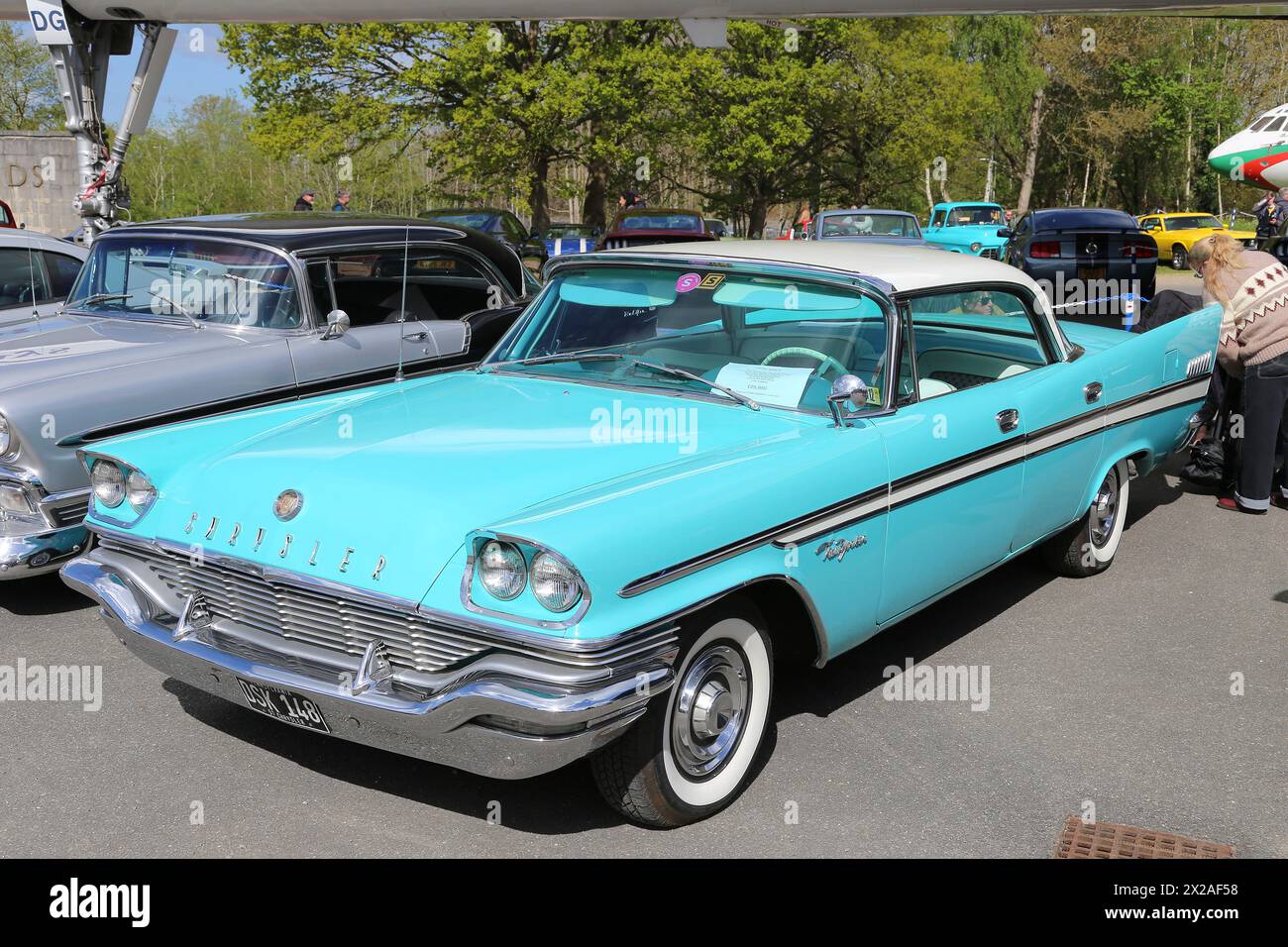 Chrysler New Yorker V8 (1957), Mustang 60, 20th April 2024, Brooklands ...