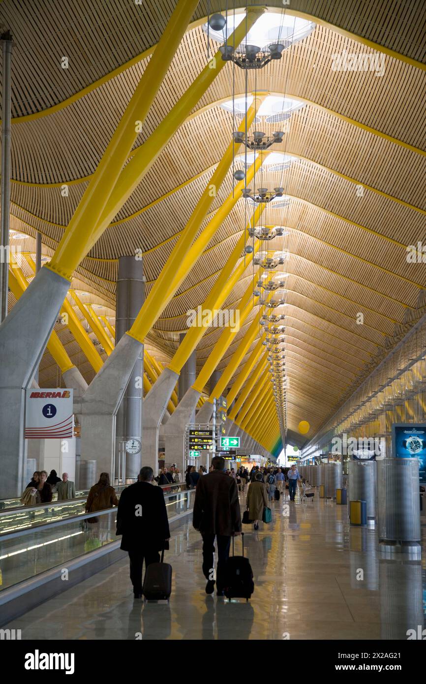 New T4 terminal in Madrid Barajas International Airport, Spain Stock ...