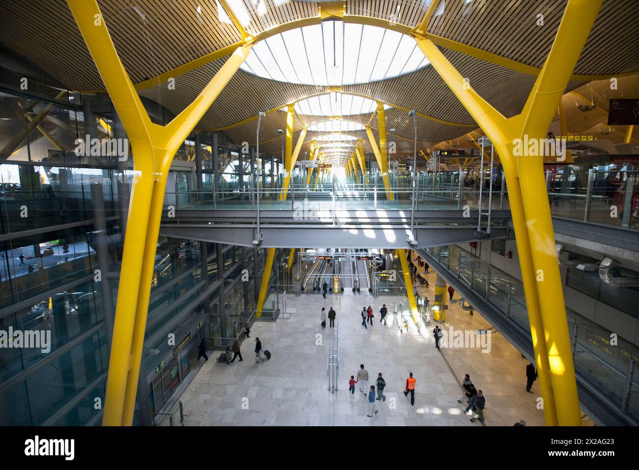New T4 terminal in Madrid Barajas International Airport, Spain Stock ...