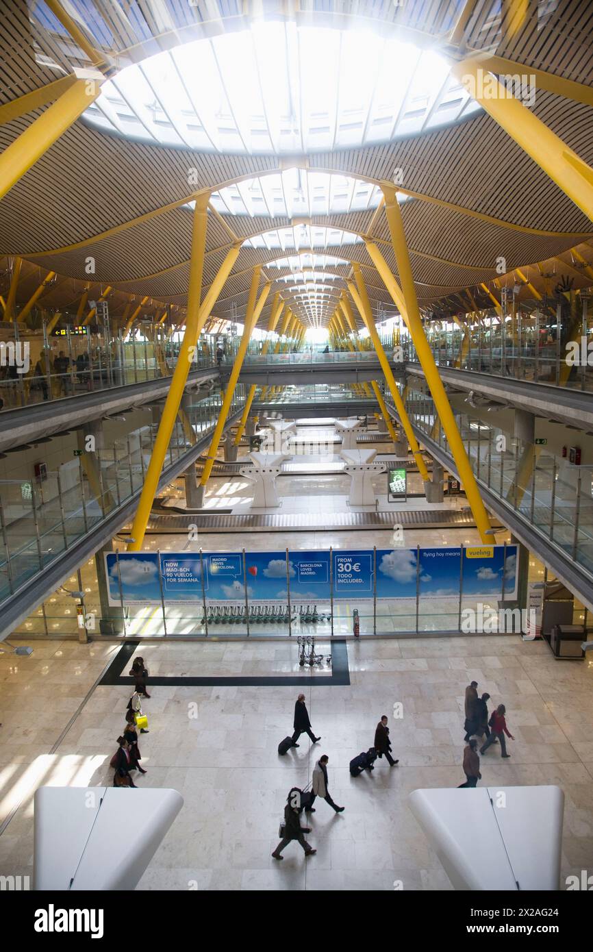 New T4 terminal in Madrid Barajas International Airport, Spain Stock ...