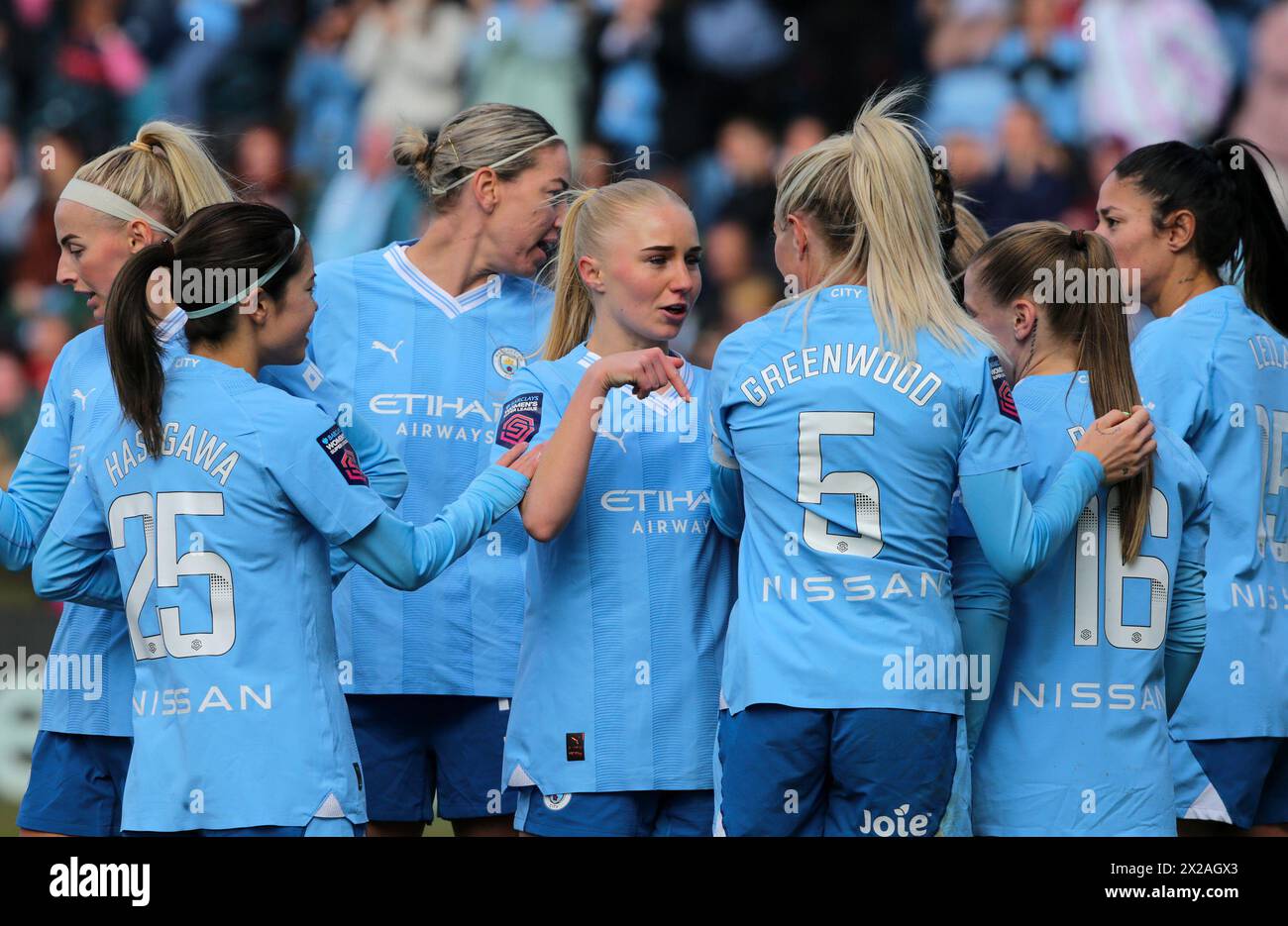 Manchester City's Laura Blindkilde Brown celebrates scoring her side’s ...