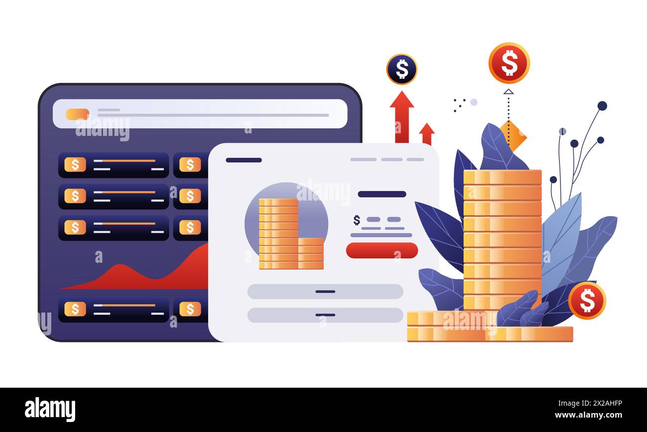 graphs and diagrams financial security reliability stability growth ...