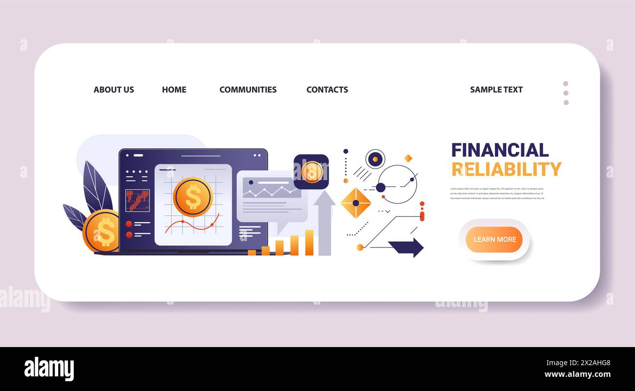 graphs and diagrams financial security reliability stability growth fintech business investment ...