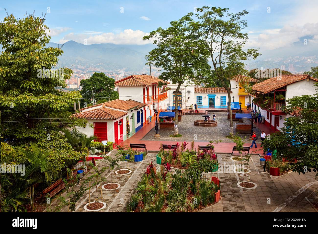 Pueblito Paisa, Cerro Nutibara, Medellin, Antioquia, Colombia, South ...