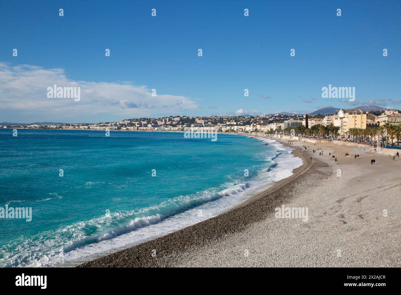Amazing blue water of Mediterranean sea in French riviera, France ...
