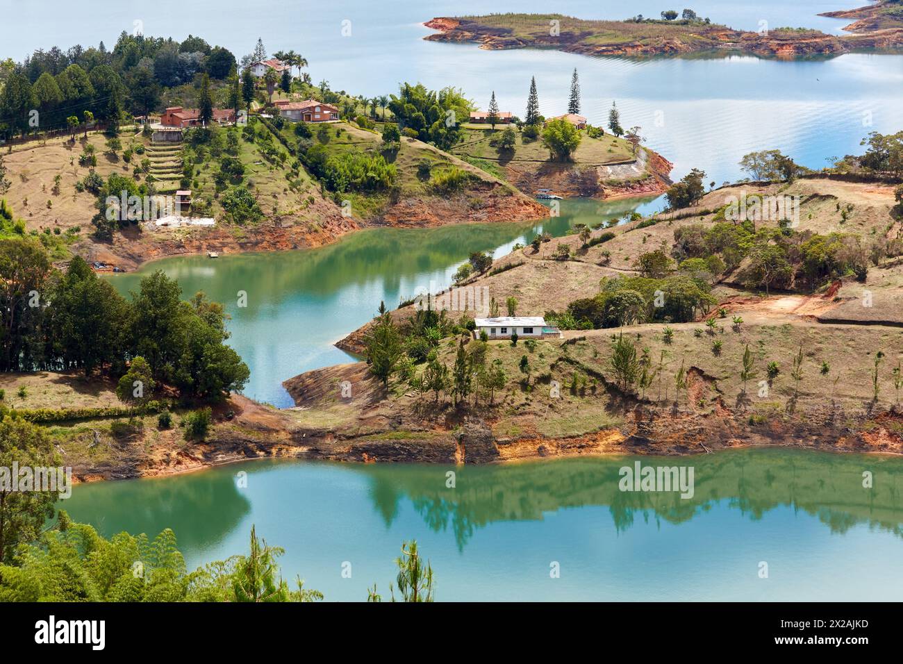 Guatape Reservoir, Peñol stone, El Peñol, Antioquia, Colombia, South ...