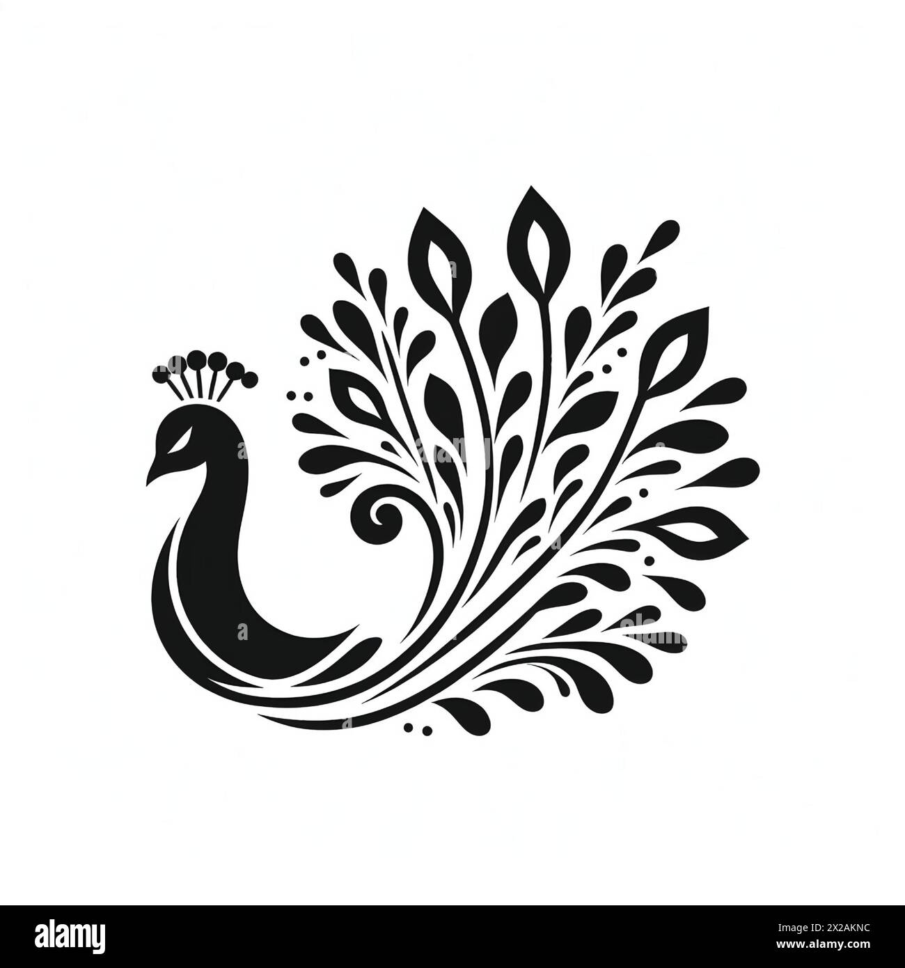 Peacock logo vector hi-res stock photography and images - Alamy