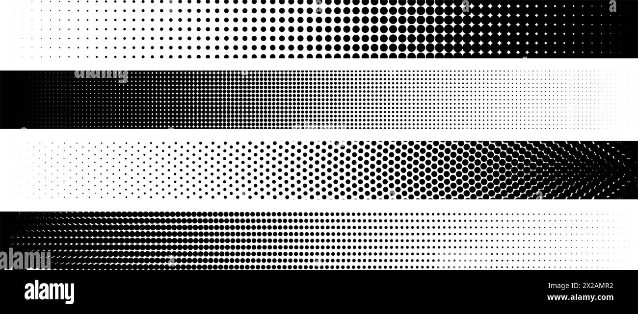 grunge halftone distorted horizontal shapes background design. Vector ...