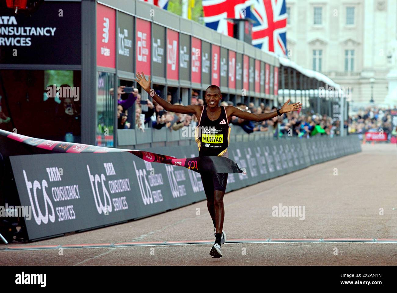 London, Britain. 21st Apr, 2024. Alexander Mutiso Munyao of Kenya ...