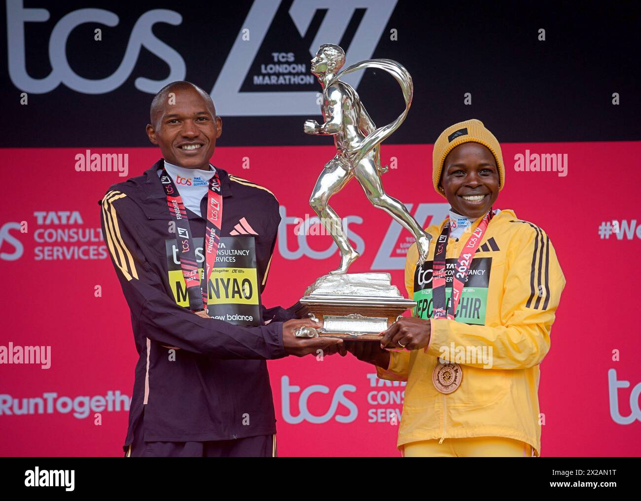 Marathon winner podium hi-res stock photography and images - Alamy