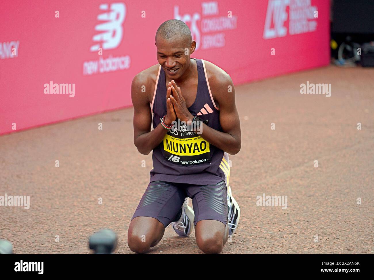 London, Britain. 21st Apr, 2024. Alexander Mutiso Munyao of Kenya ...