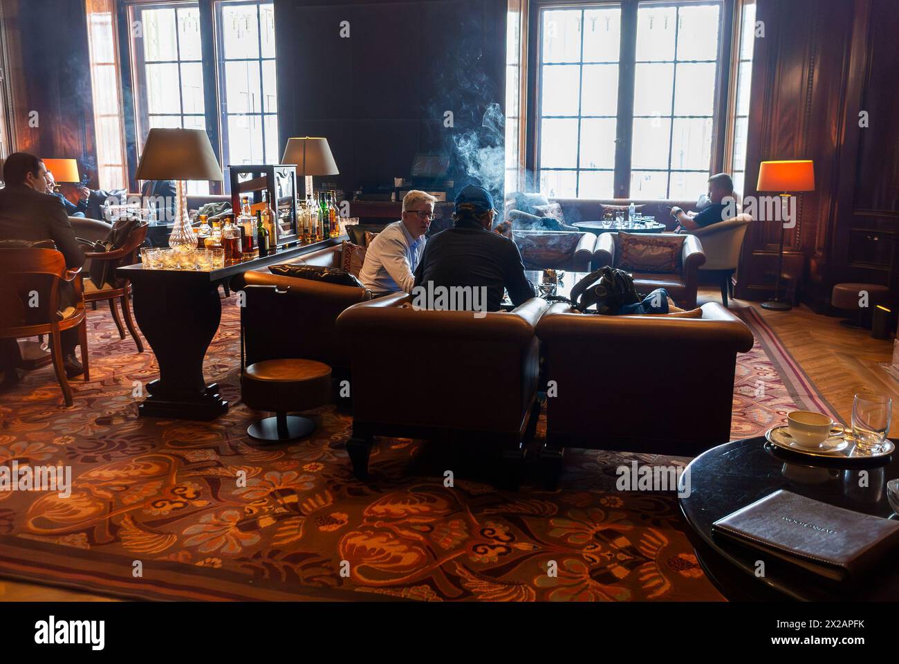 Vienna, Austria, Wide Angle View, inside exclusive Luxury Tourist Hotel ...